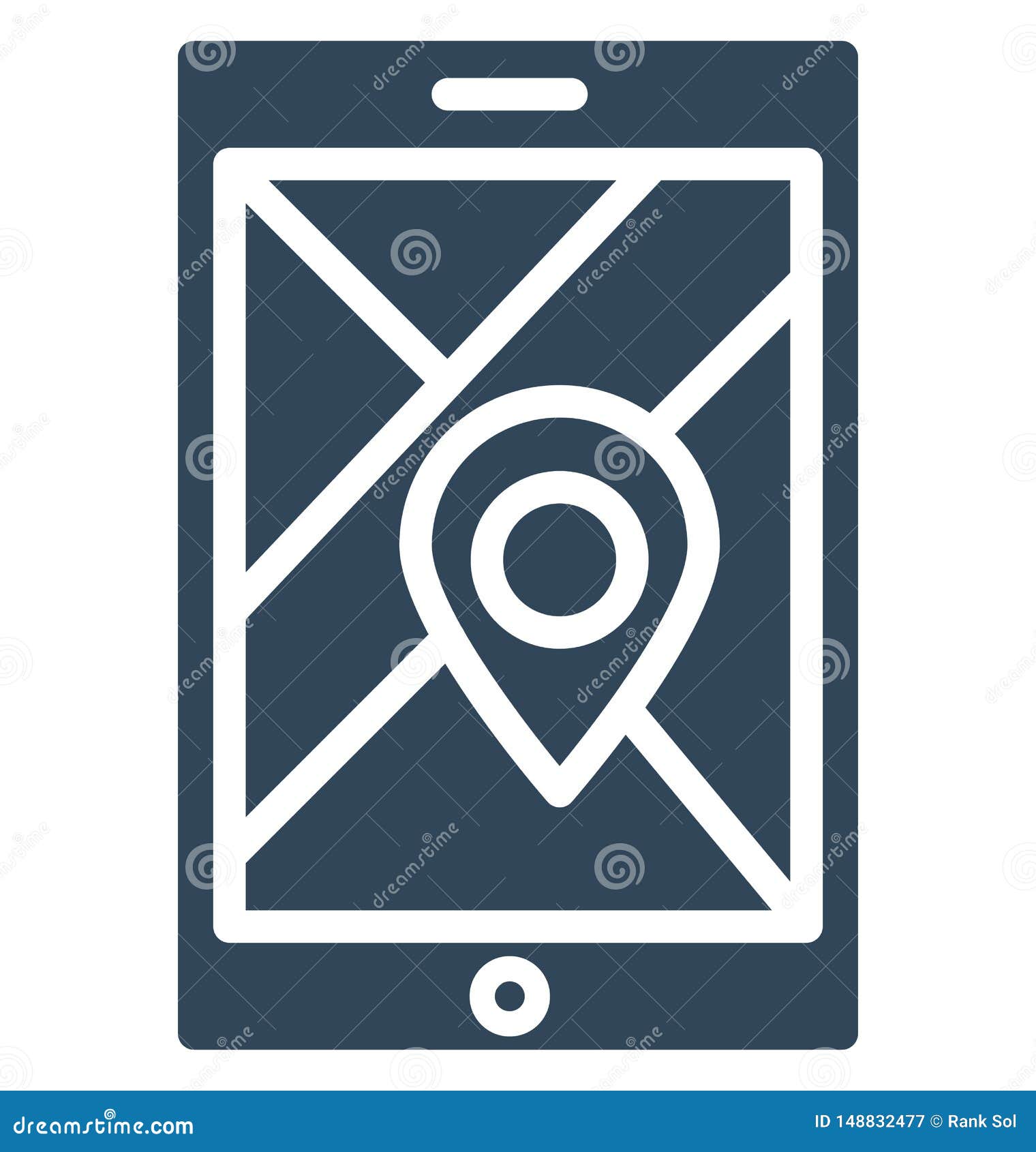 Navigation App Isolated Vector Icon Which Can Easily Modify or Edit ...
