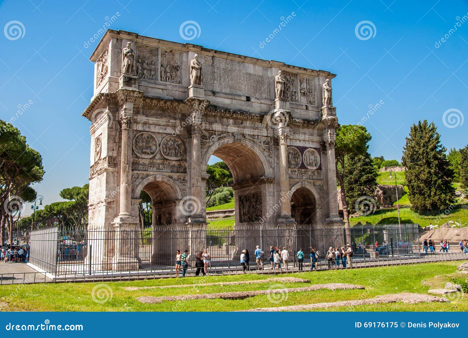O Arco Triunfal De Constantim Em Roma Imagem Editorial - Imagem de ...