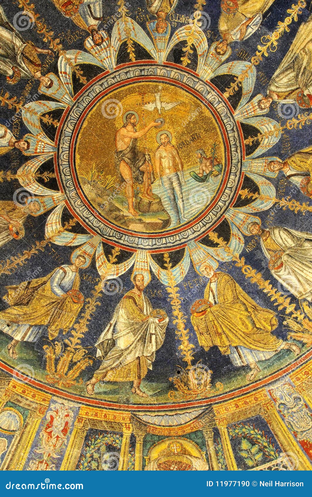 O baptismo foto de stock. Imagem de punho, batismo, mosaico - 11977190