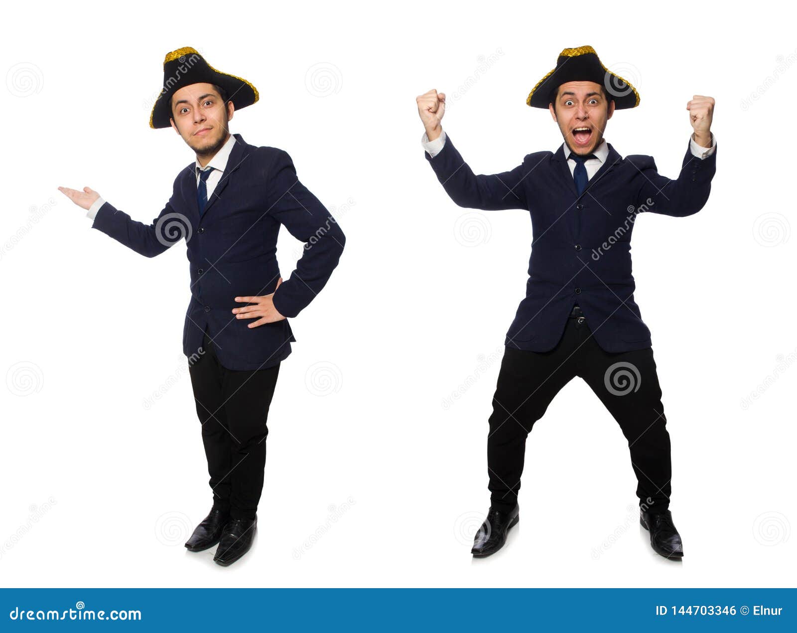 O Capit?o Novo Isolado No Branco Foto de Stock - Imagem de homem ...