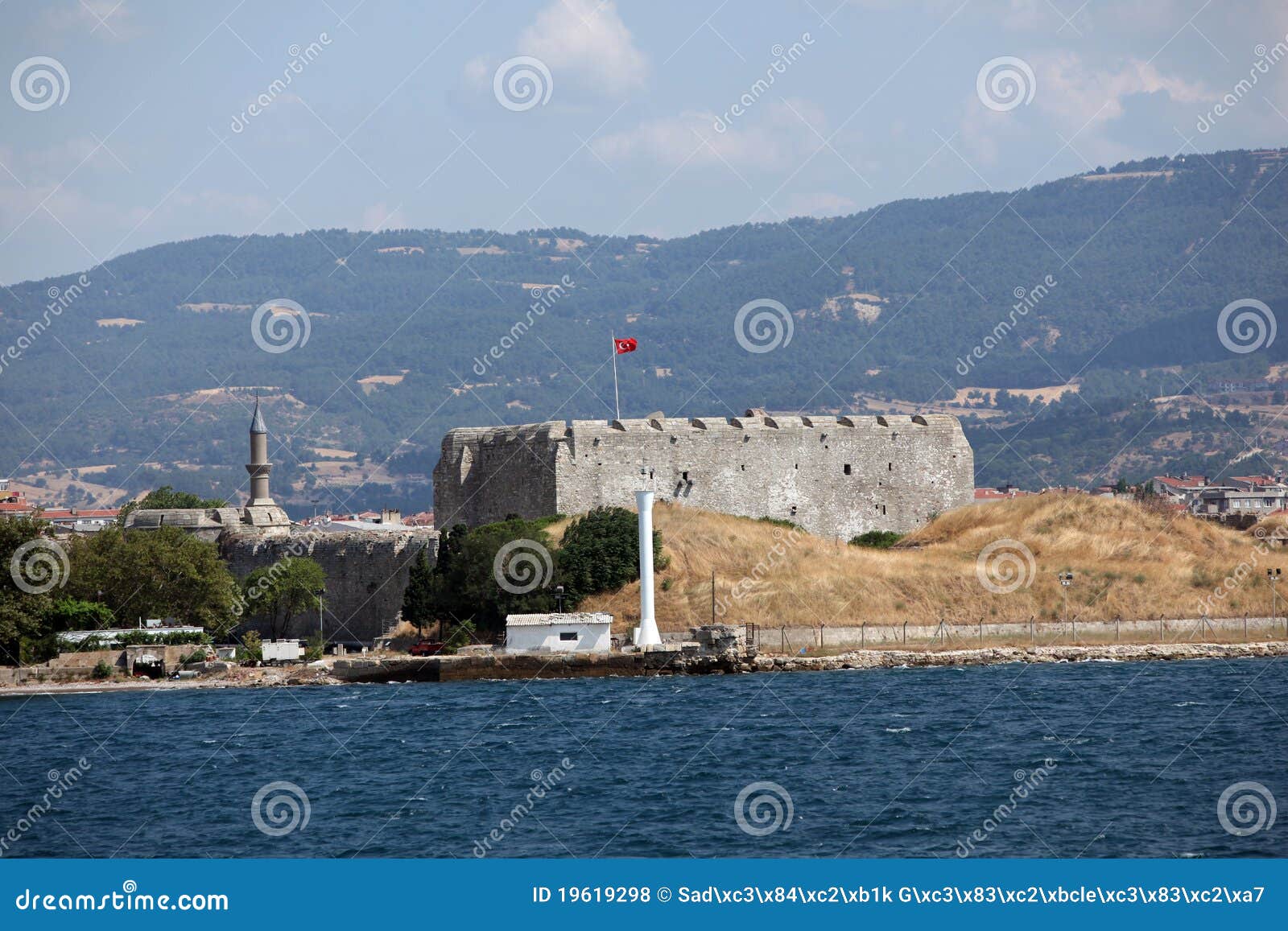 O castelo de Dardanelos foto de stock. Imagem de dardanelles - 19619298
