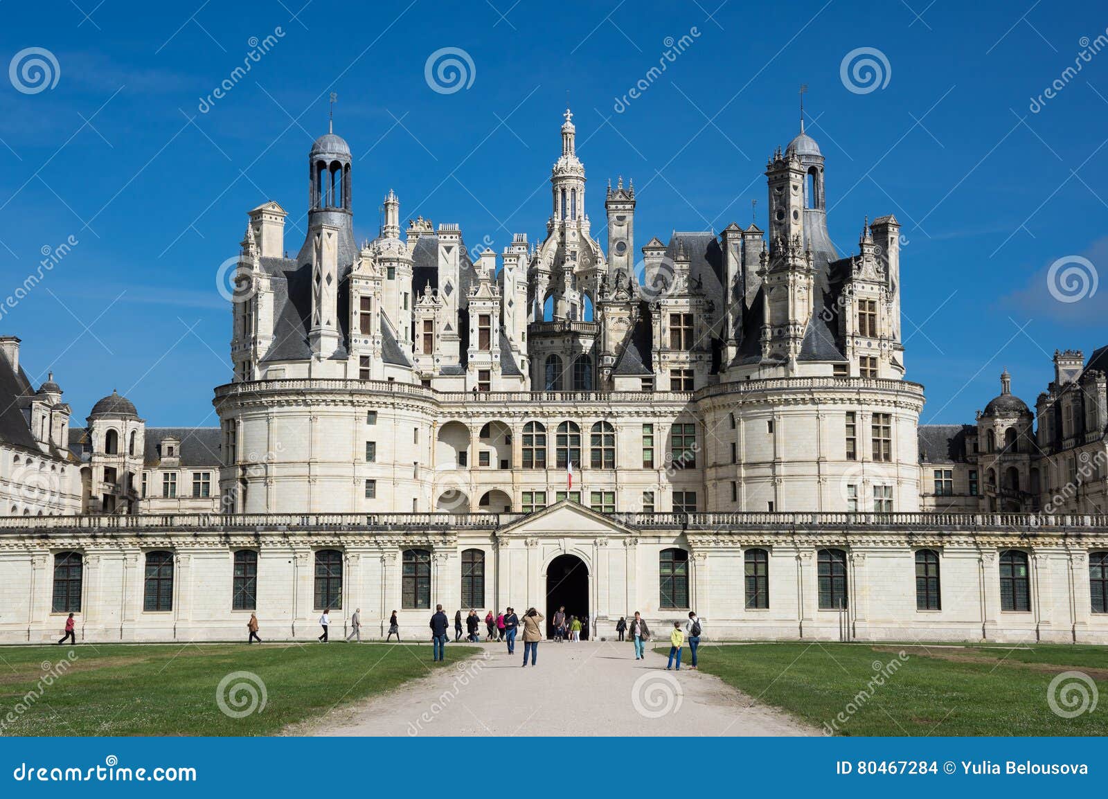 O Castelo real de Chambord imagem de stock editorial. Imagem de velho ...