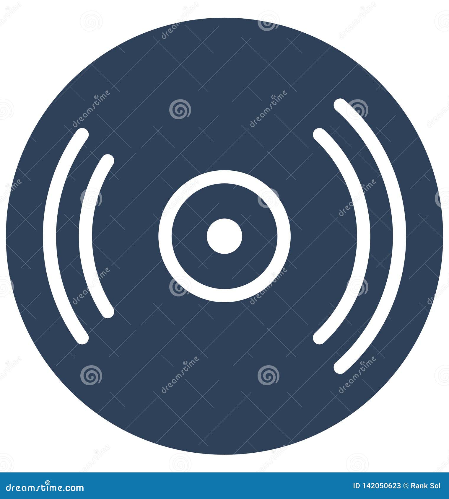 O CD Isolou O ?cone Do Vetor Que Pode Facilmente Alterar Ou Editar ...