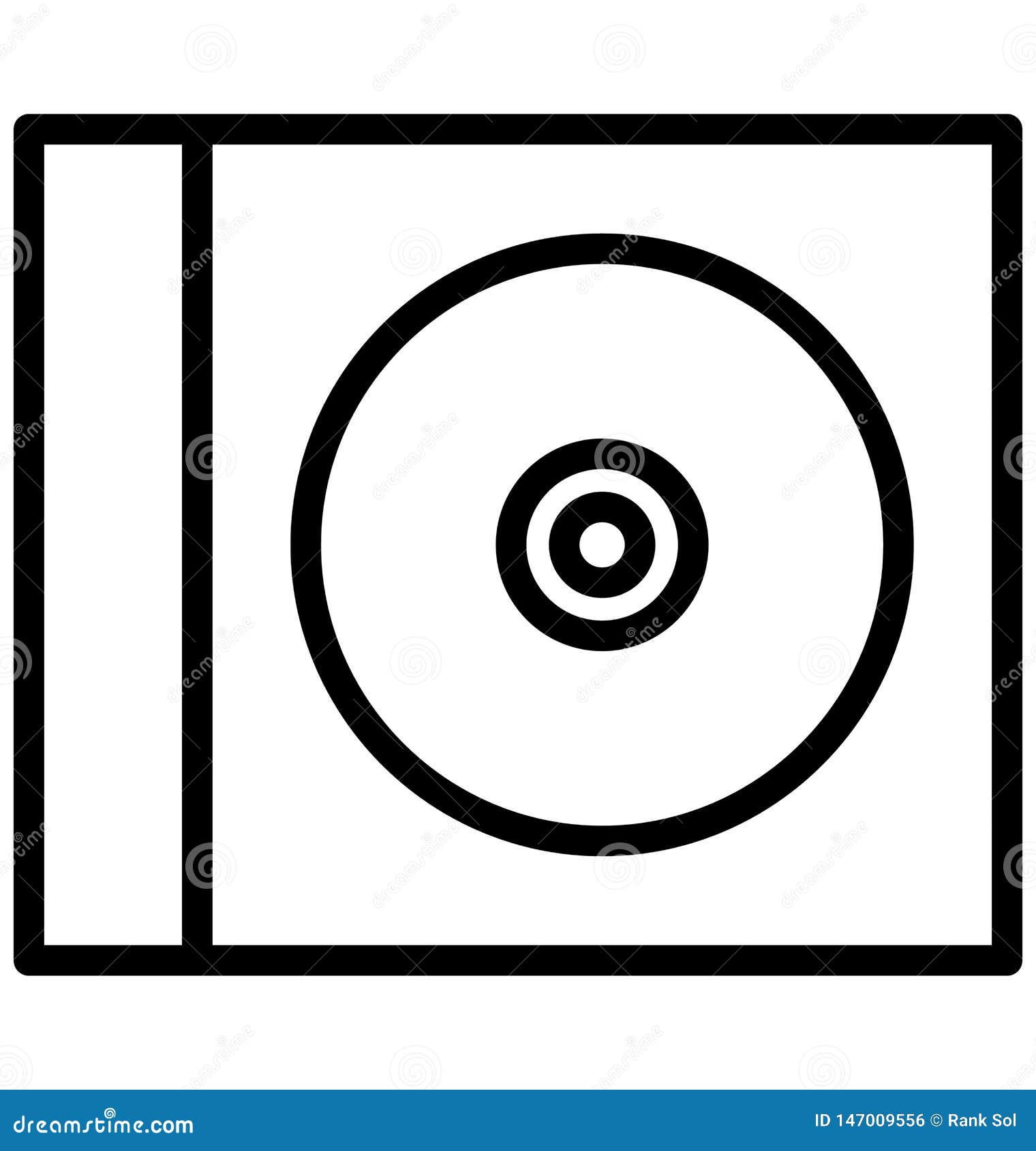 O CD Isolou O ?cone Do Vetor Que Pode Facilmente Alterar Ou Editar ...