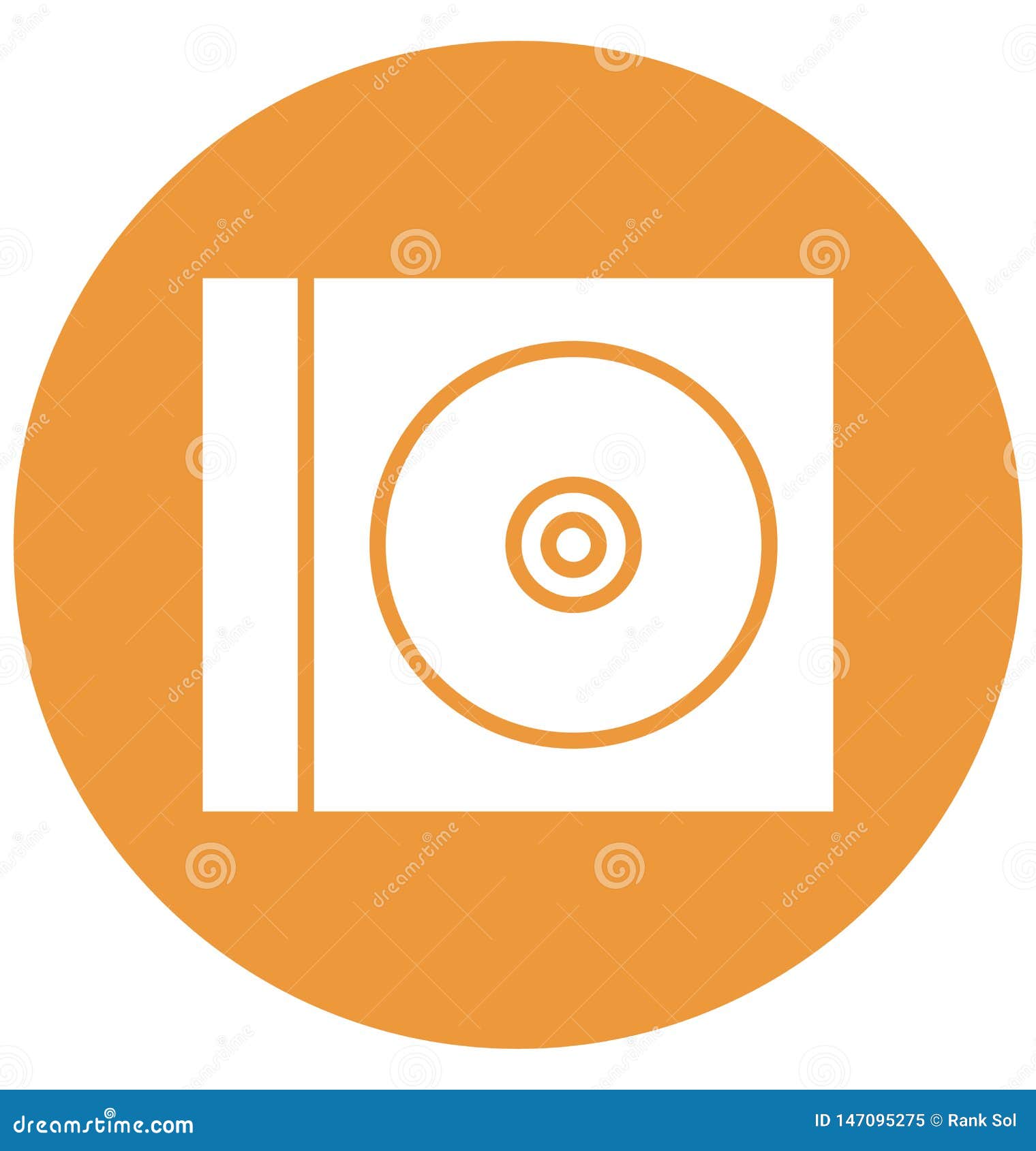 O CD Isolou O ?cone Do Vetor Que Pode Facilmente Alterar Ou Editar ...