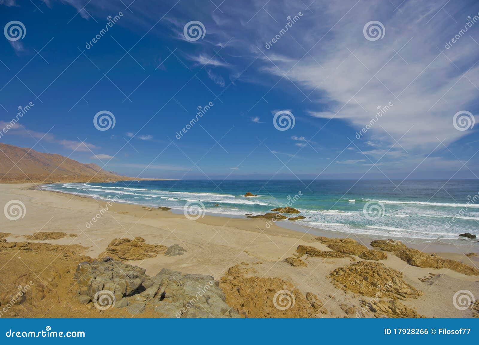 O Chile. Costa. Louro. foto de stock. Imagem de nave - 17928266