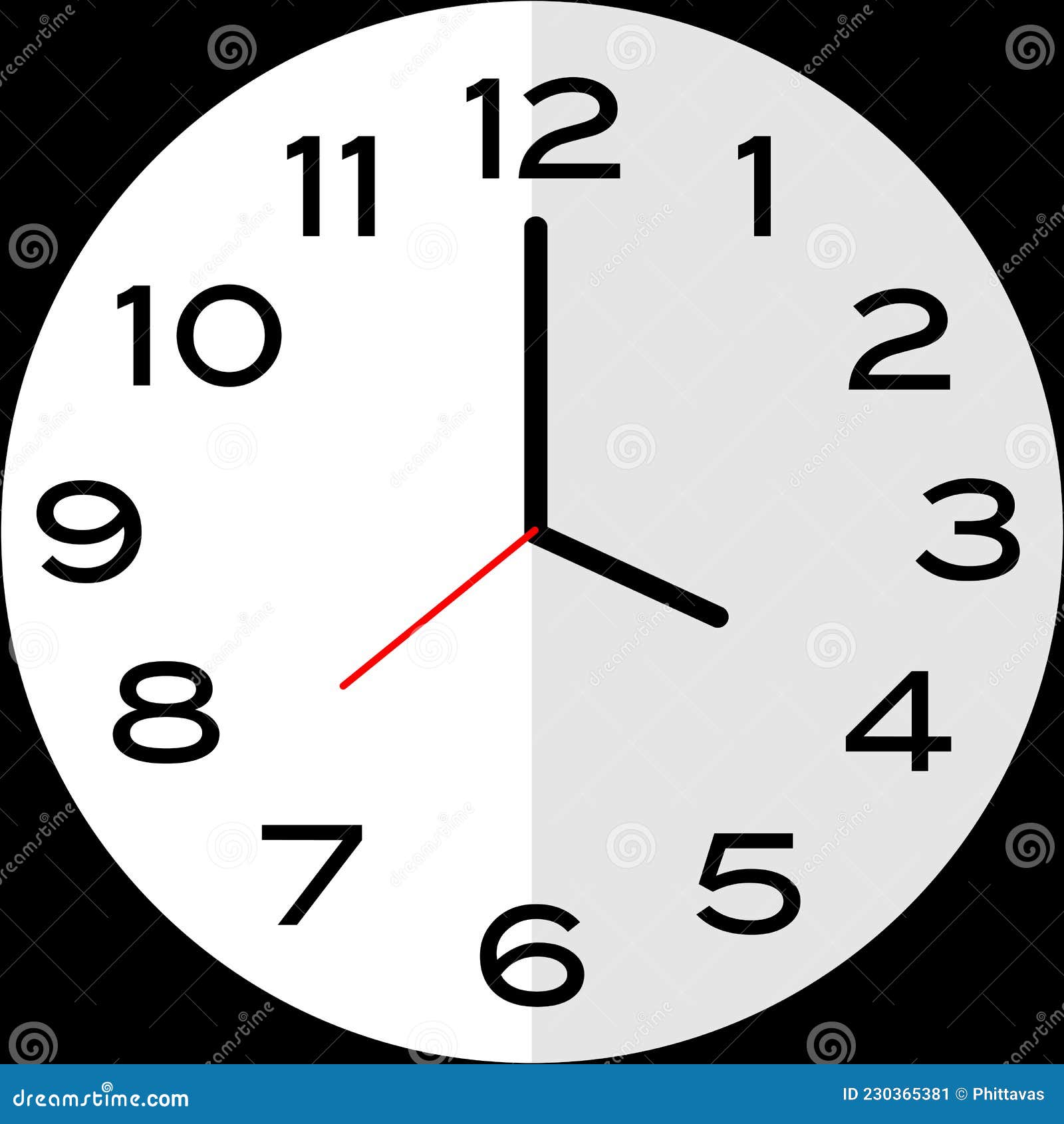 4 O`clock Analog Clock Icon Stock Illustration - Illustration of clock ...