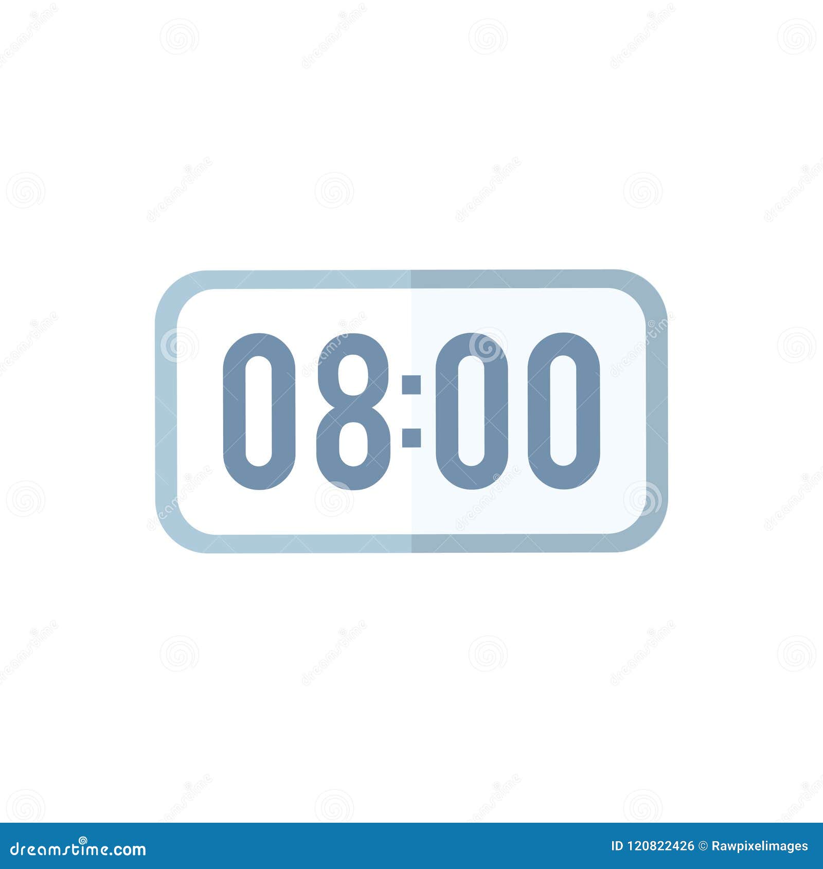 8 O` Clock Isolated Graphic Illustration Stock Illustration ...