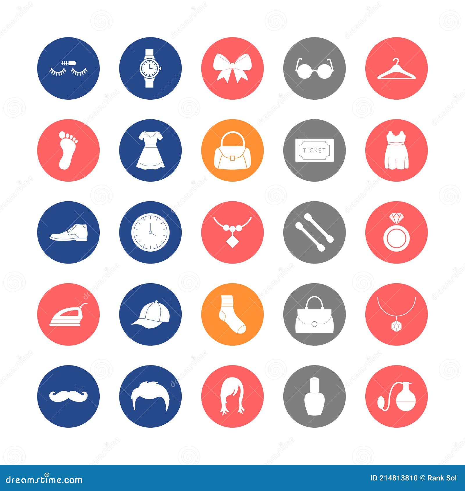 O Conjunto De ícones De Moda Pode Modificar Ou Editar Facilmente ...