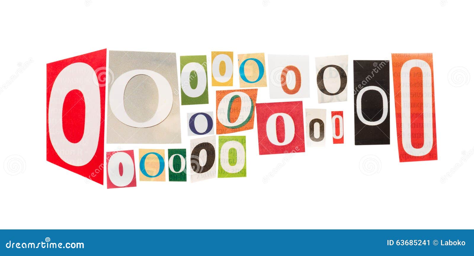 O cut out letter stock image. Image of letter, captions - 63685241