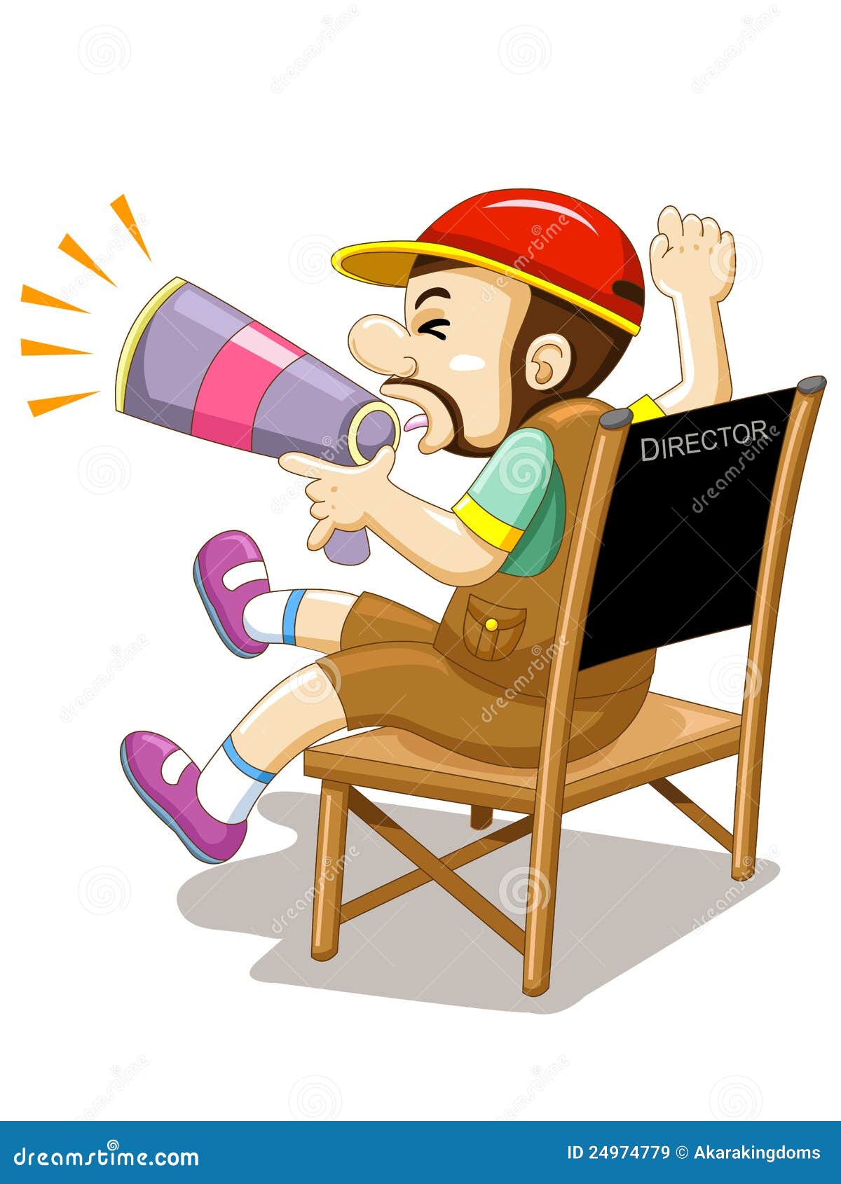 O diretor ilustração do vetor. Ilustração de cena, diretivas - 24974779