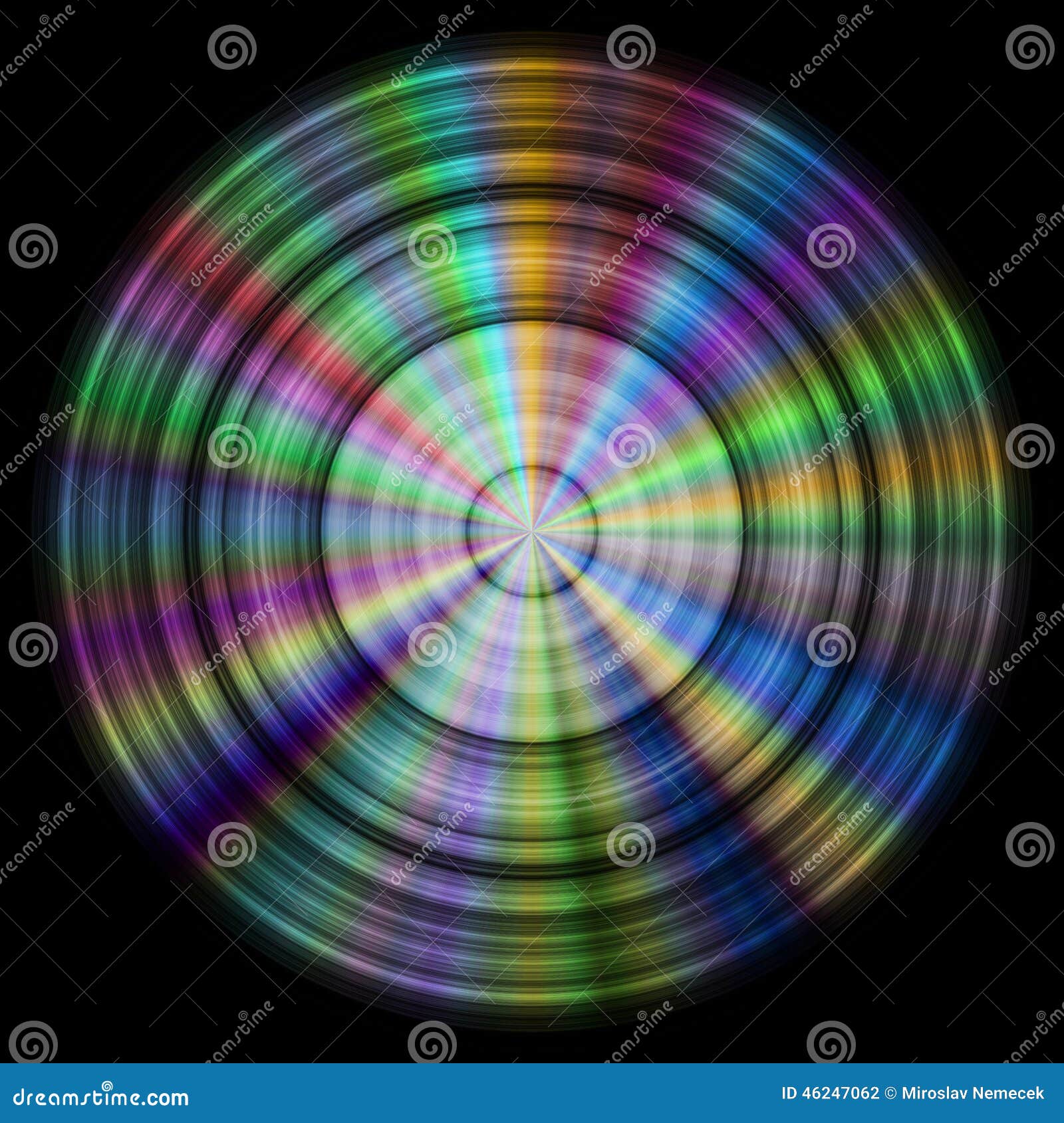 O Disco Da Cor Gerado Contrata a Textura Ilustração Stock - Ilustração ...