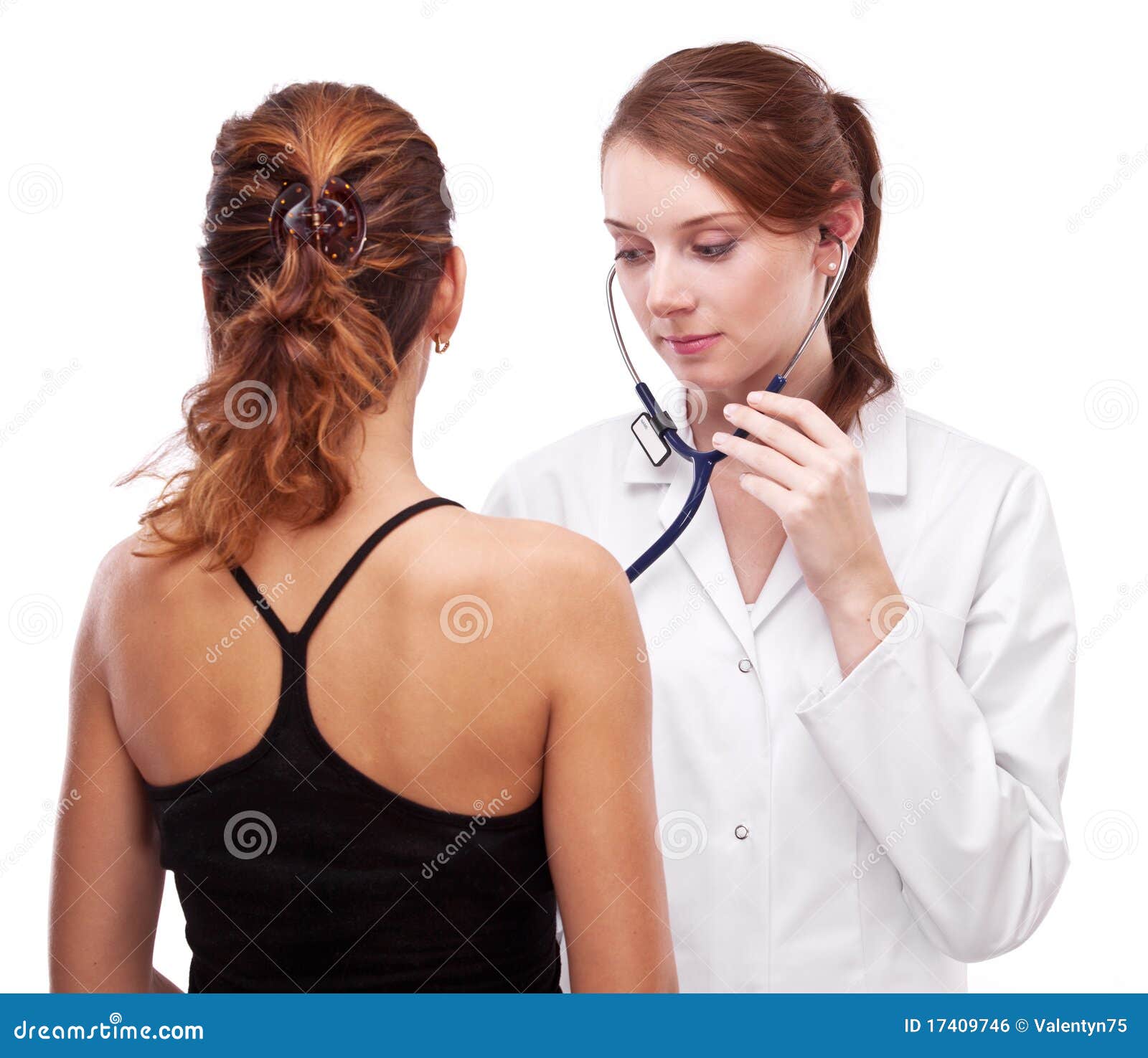 O Doutor Examina O Paciente. Foto de Stock - Imagem de instrumento ...