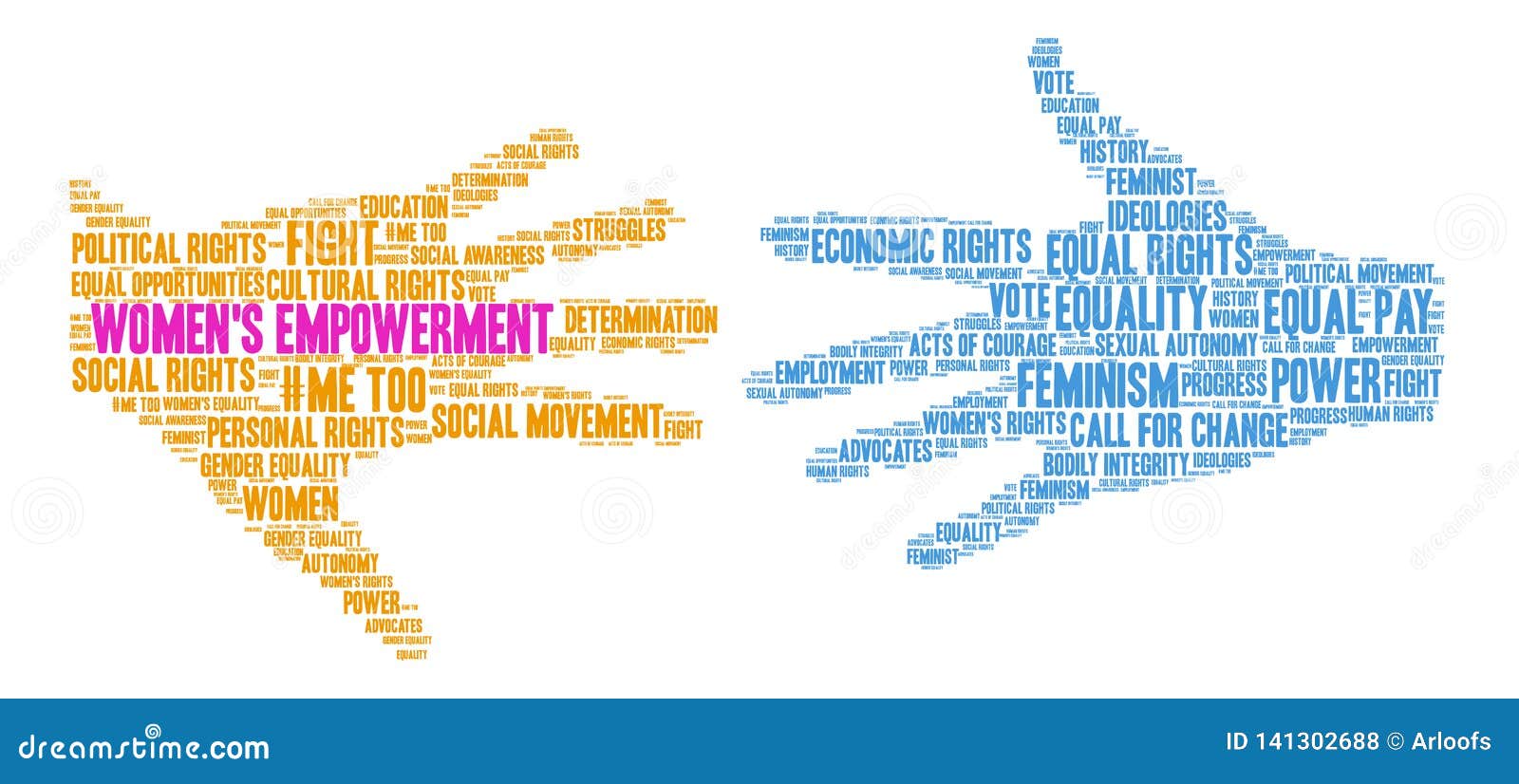O Empoderamento Das Mulheres Na Nuvem Do Word Ilustração do Vetor ...