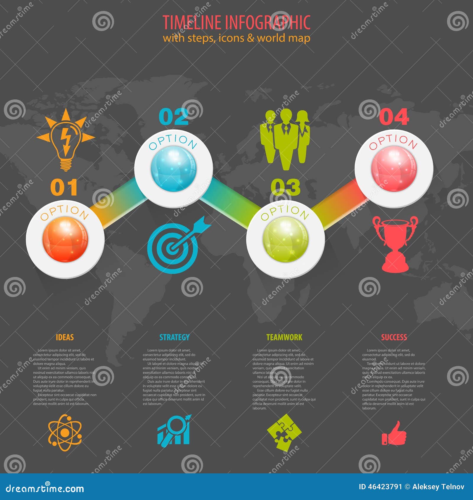O Espaço Temporal Infographic Ilustração do Vetor - Ilustração de ...