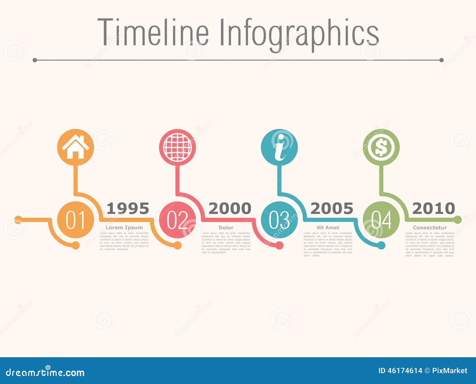 O Espaço Temporal Infographics Ilustração do Vetor - Ilustração de ...