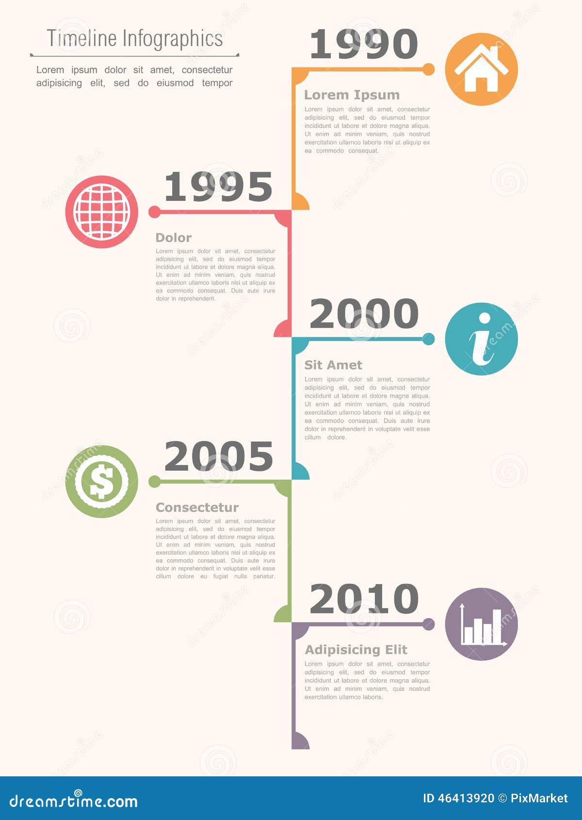 O Espaço Temporal Infographics Ilustração do Vetor - Ilustração de ...