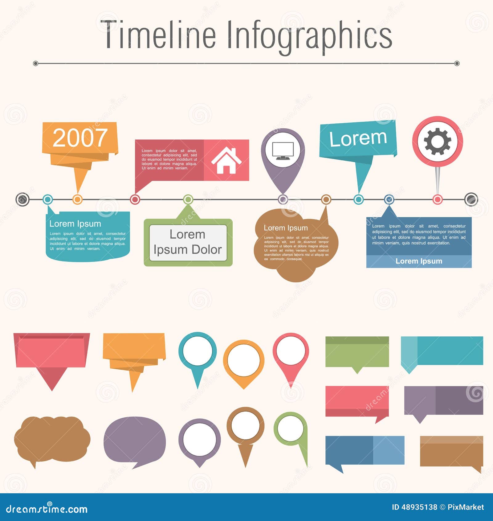 O Espaço Temporal Infographics Ilustração do Vetor - Ilustração de ...