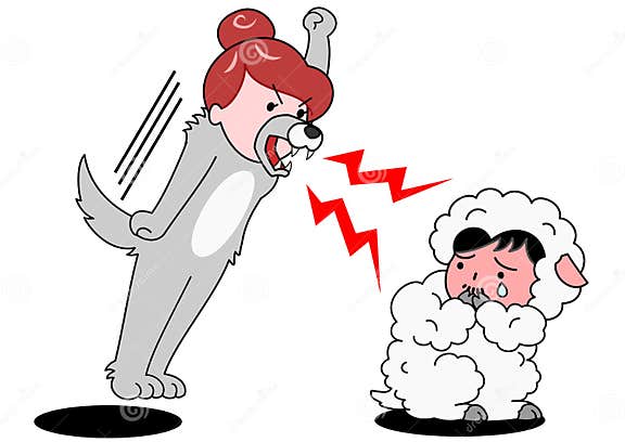 O forte e o fraco ilustração do vetor. Ilustração de ataque - 41200630