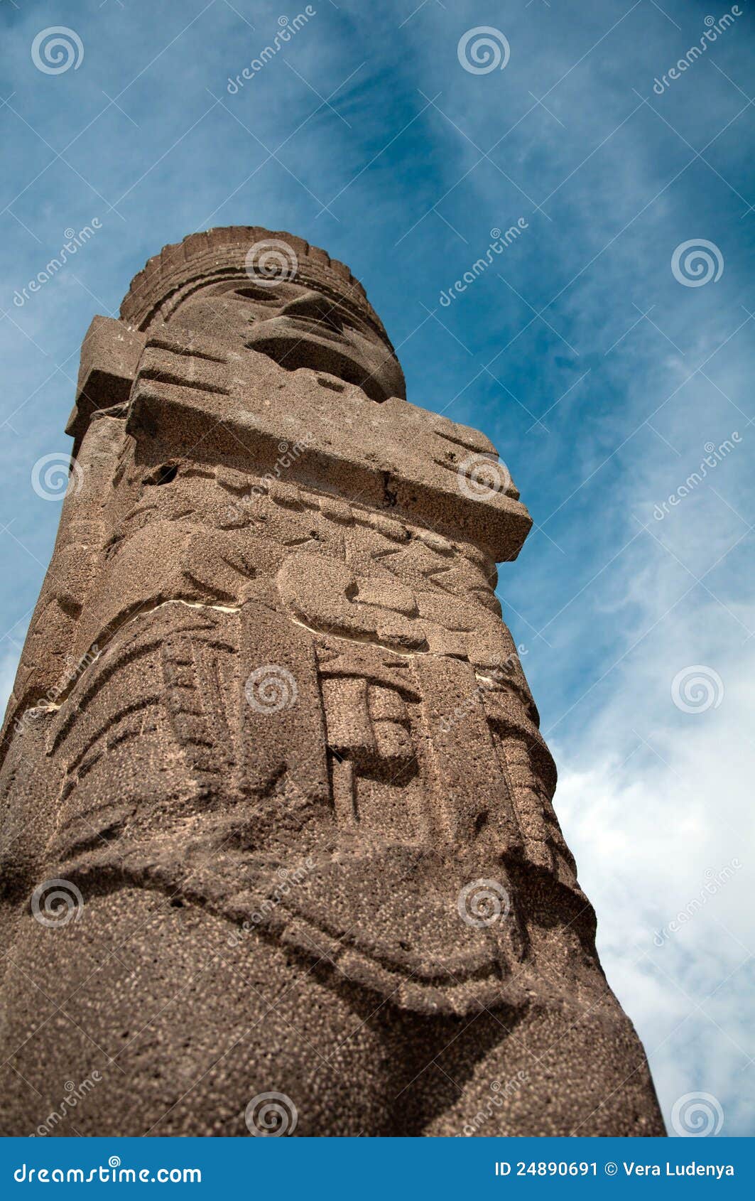 O Gigantes de Tula imagem de stock. Imagem de pedra, méxico - 24890691