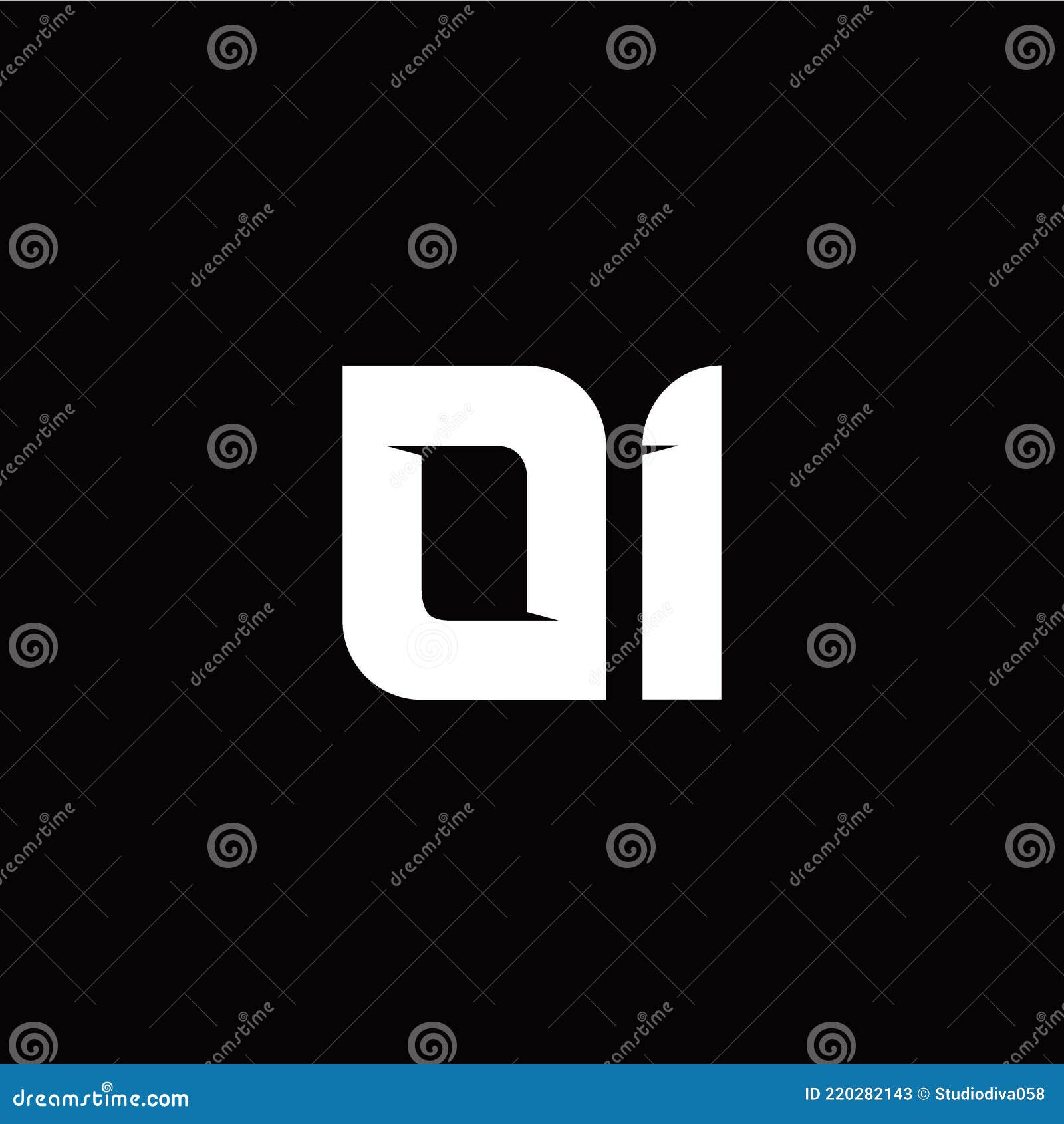 O I Letter Monogram Style Initial Logo Template Stock Illustration ...