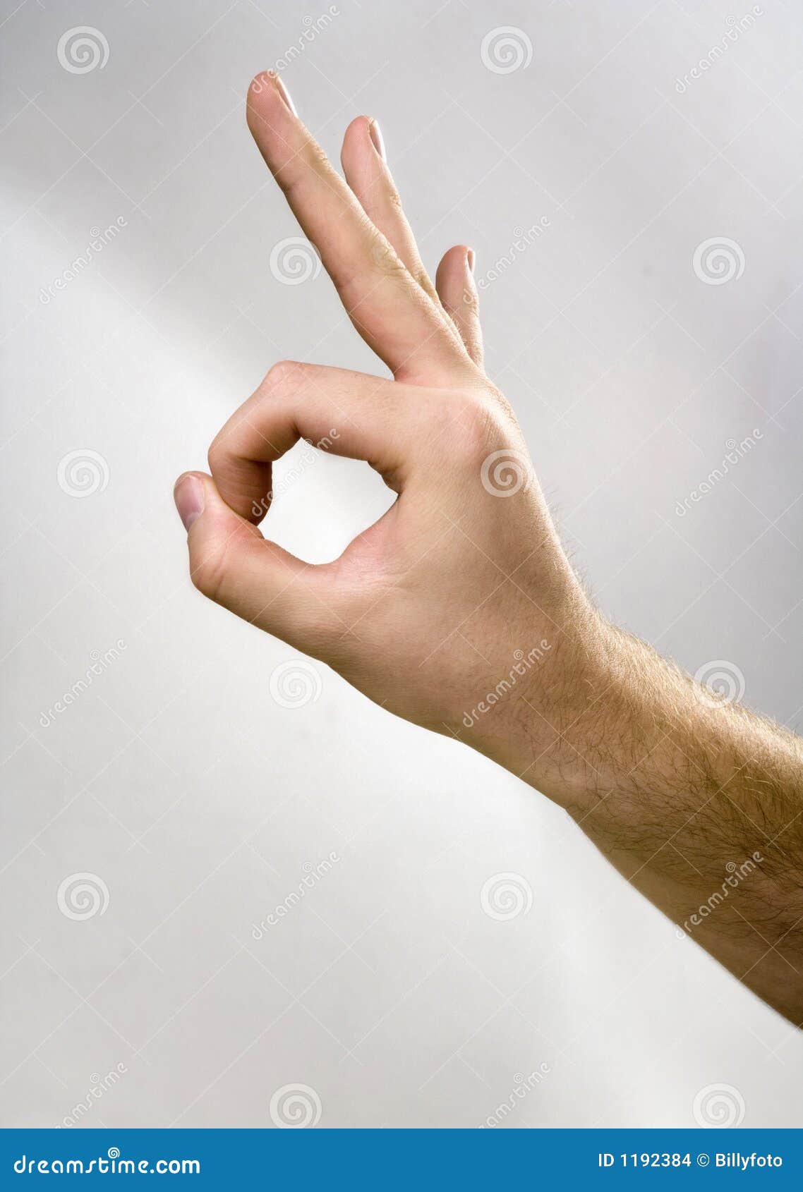 O.K. hand stock foto. Image of vingers, recht, klauw, aangeven - 1192384