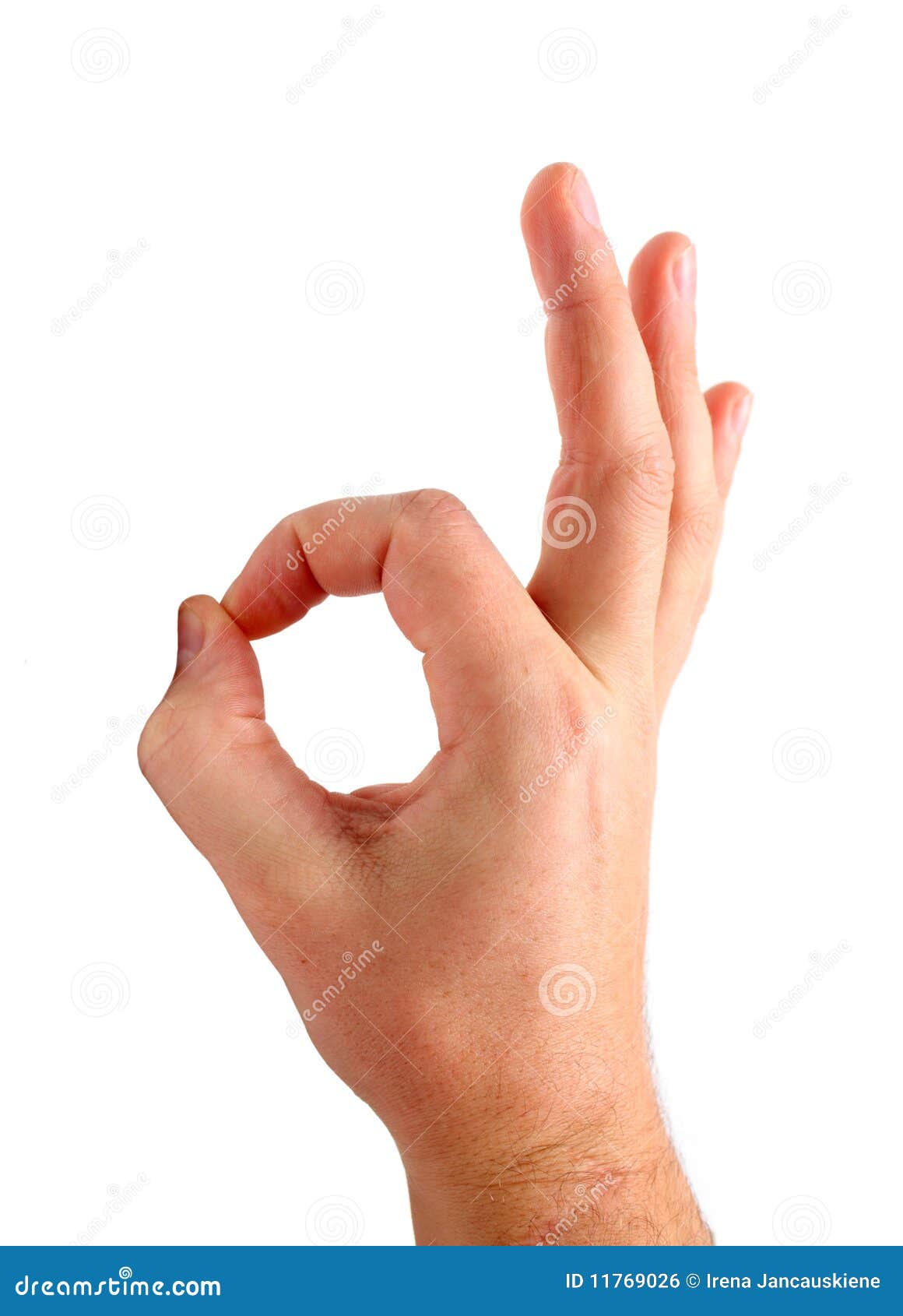 O.k. het teken van de hand stock foto. Image of recht - 11769026