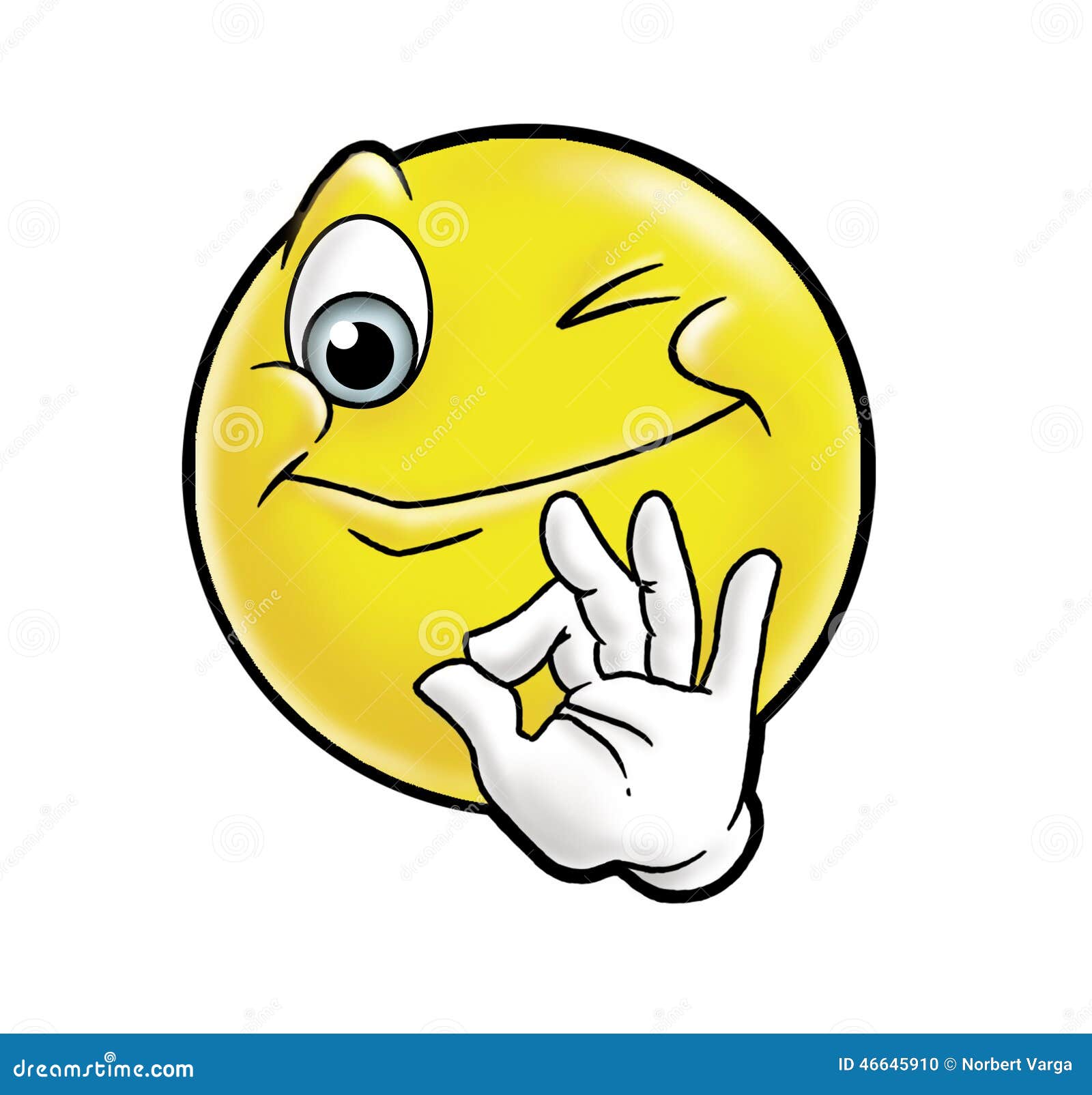 O.k. smiley vector illustratie. Illustration of trouw - 46645910