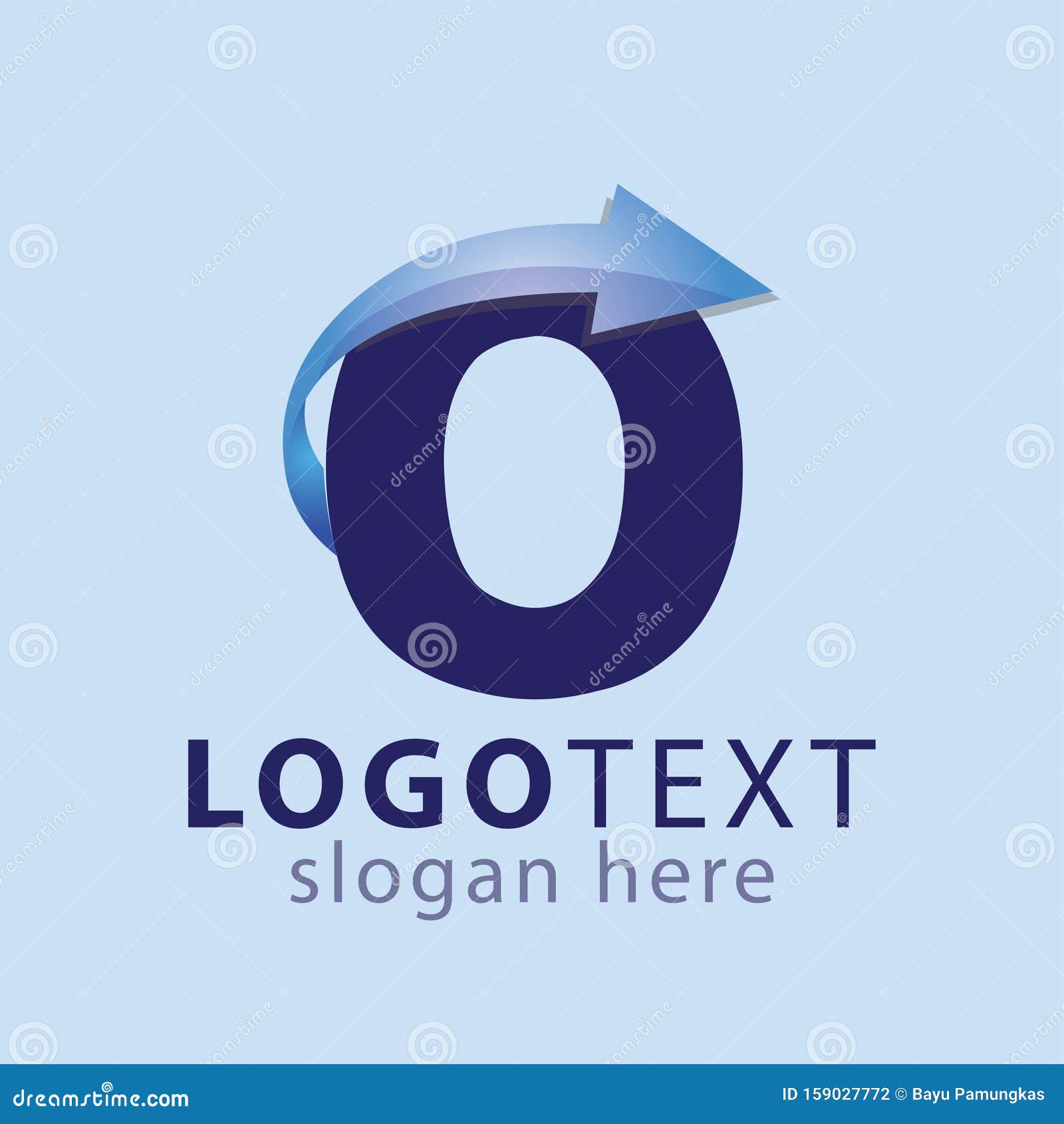O Letter Arrow Logo Element Stock Vector - Illustration of logo, letter ...
