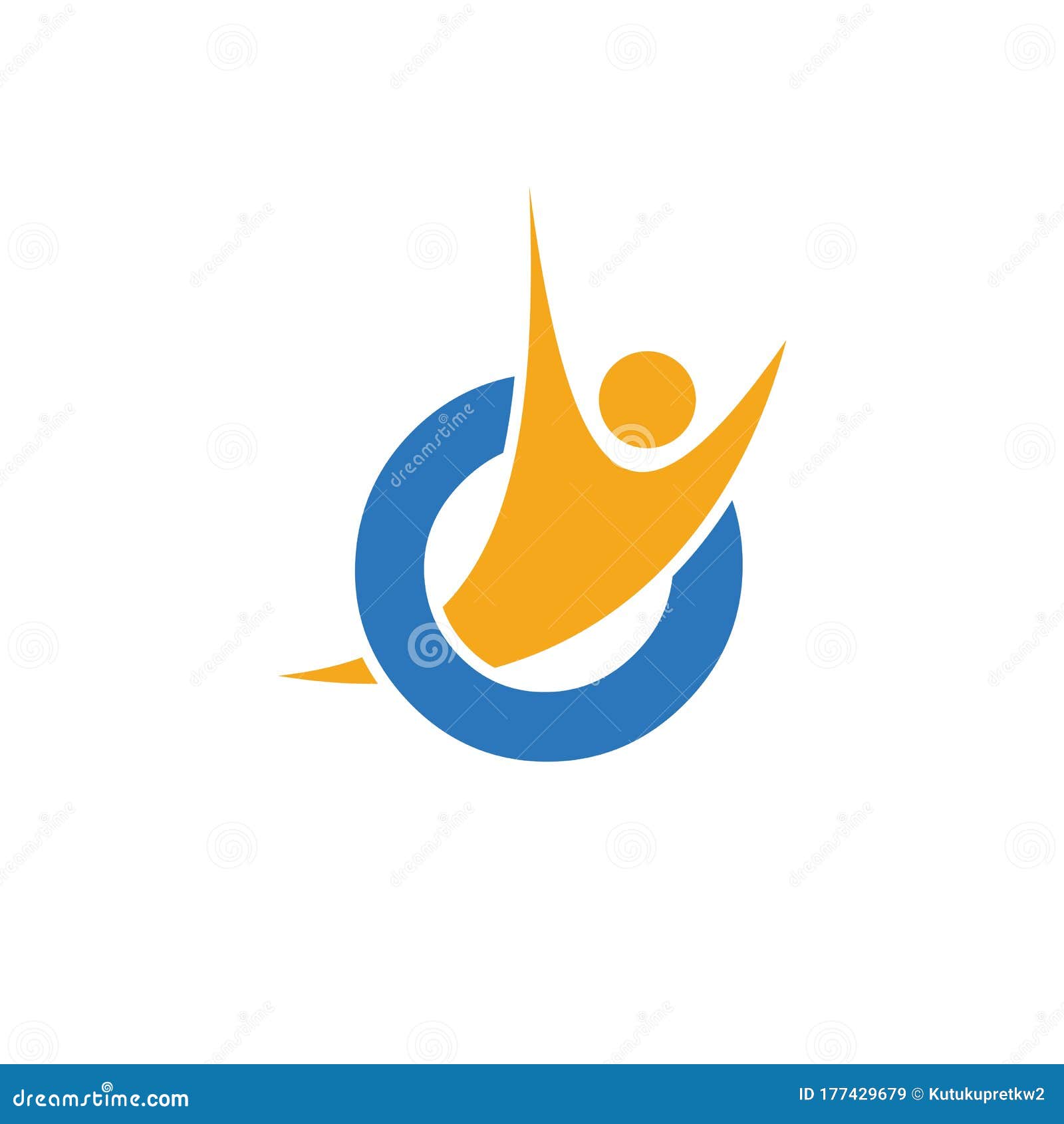 O Letter Human Swoosh Logo Template Illustration Design. Vector EPS 10 ...