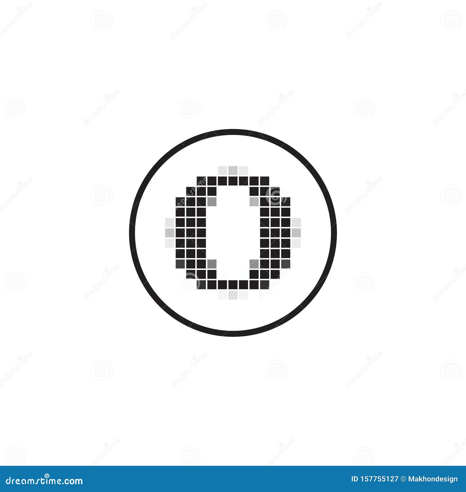 O Letter Pixel Motion Logo Design, Square Pixel O Letter Vector Logo ...