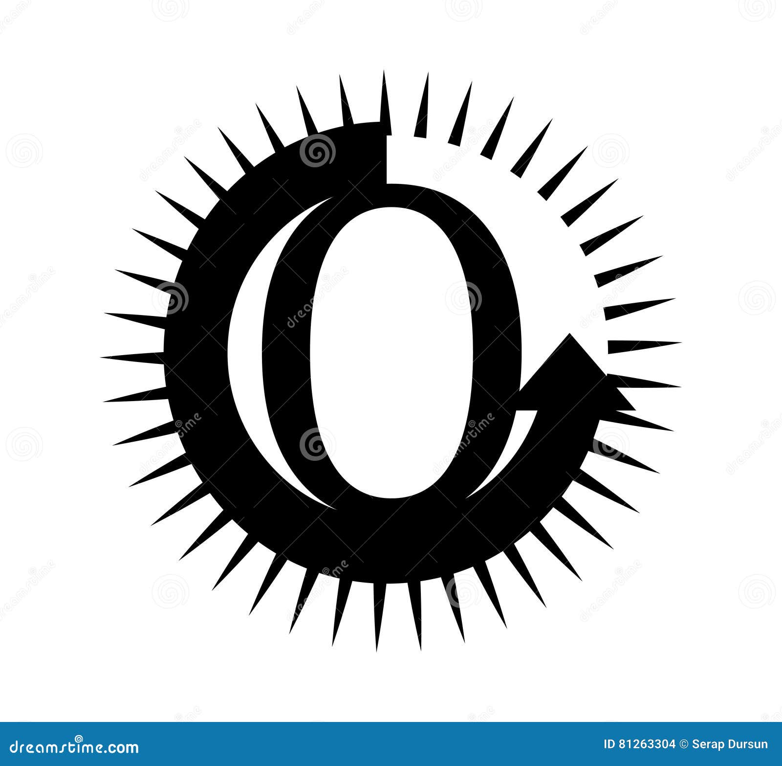 O Logo Concept illustrazione vettoriale. Illustrazione di emblema ...