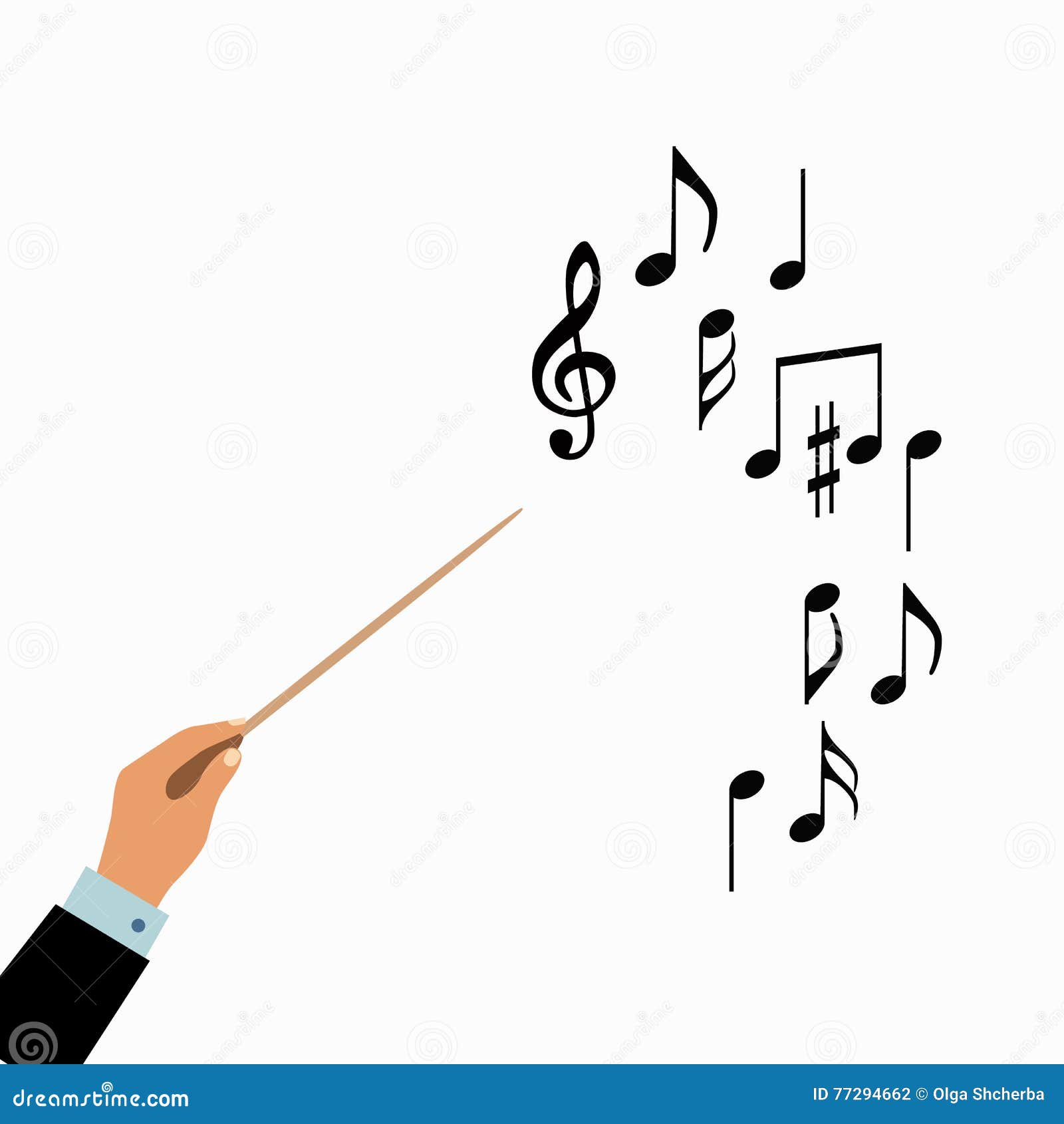 O Maestro Entrega O Conceito Ilustração do Vetor - Ilustração de ...