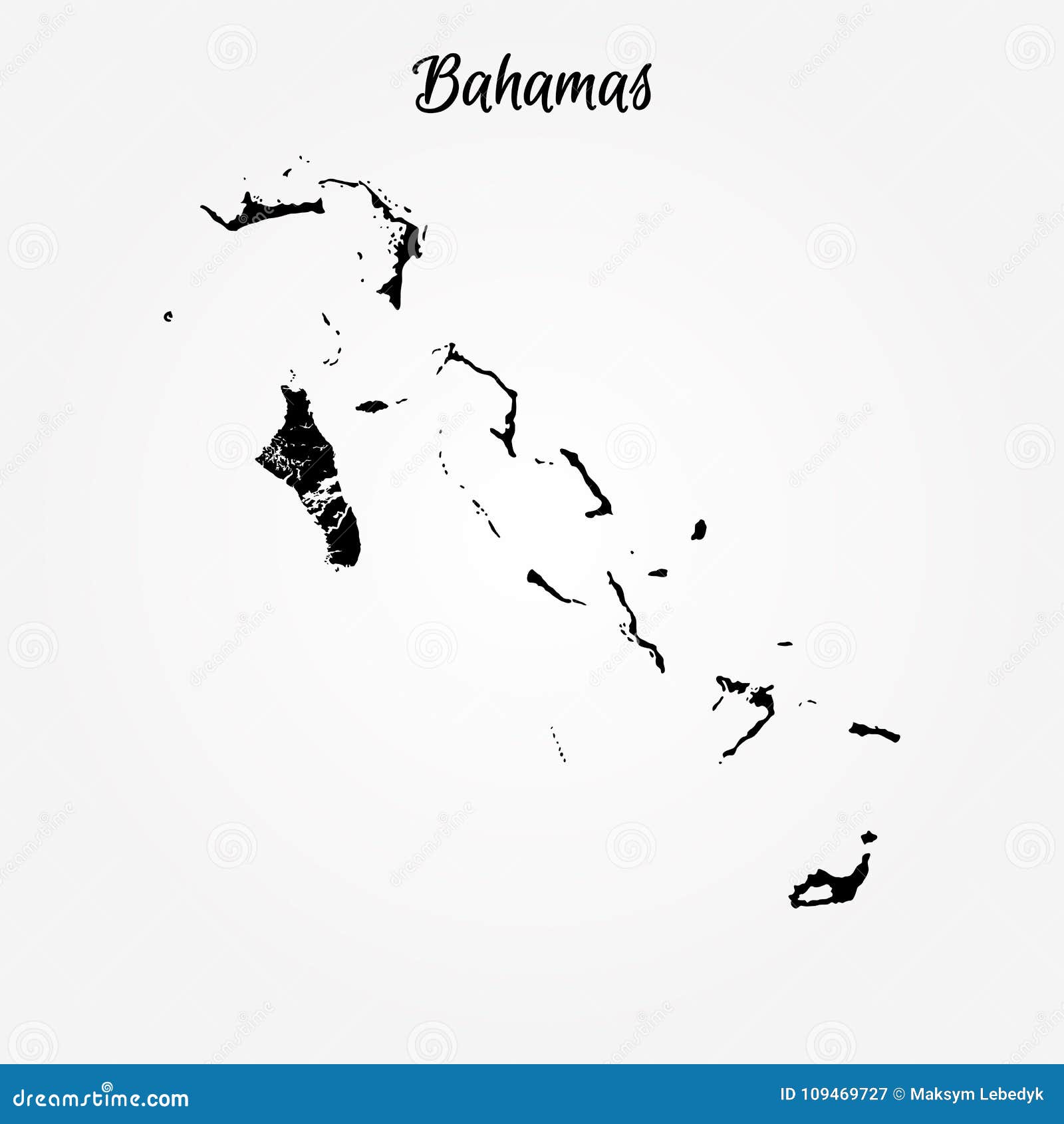 O mapa de Bahamas ilustração stock. Ilustração de américa - 109469727