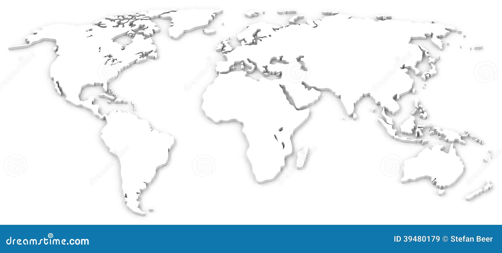 O mapa do mundo branco ilustração stock. Ilustração de planeta - 39480179