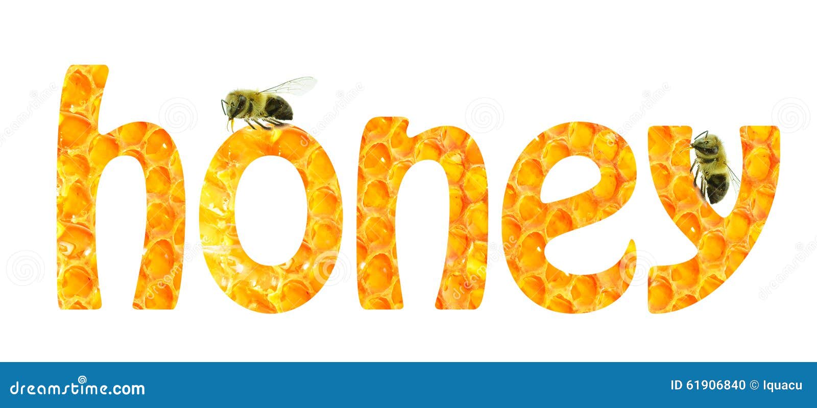 O mel da palavra ilustração stock. Ilustração de desenho - 61906840