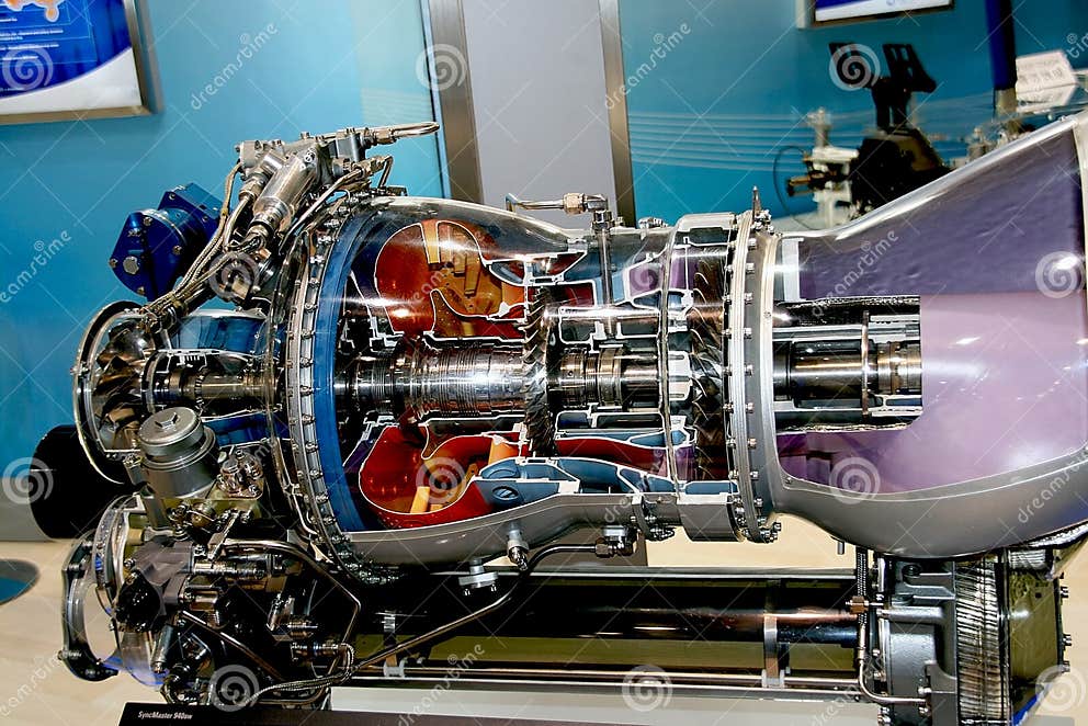 O motor do avião foto de stock. Imagem de aeroespacial - 3221830