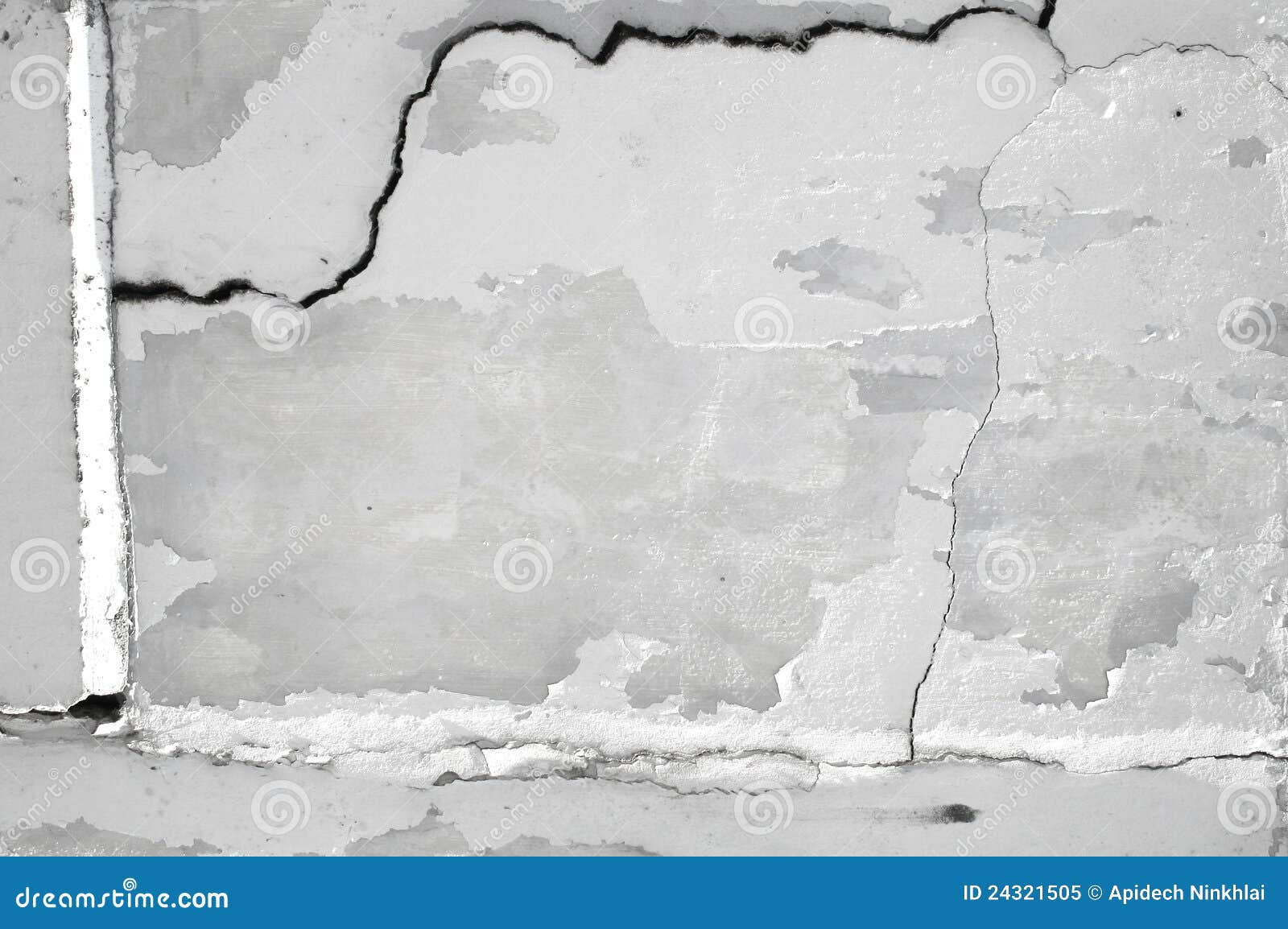 O muro de cimento rachado imagem de stock. Imagem de parede - 24321505