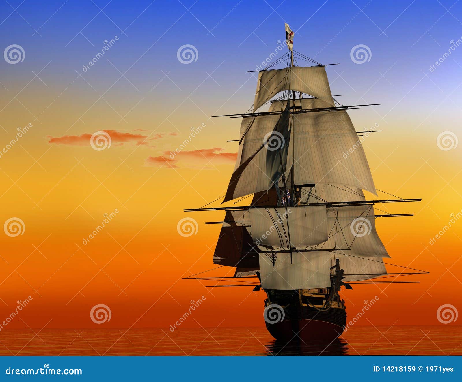 O navio antigo imagem de stock. Imagem de veleiro, fundo - 14218159