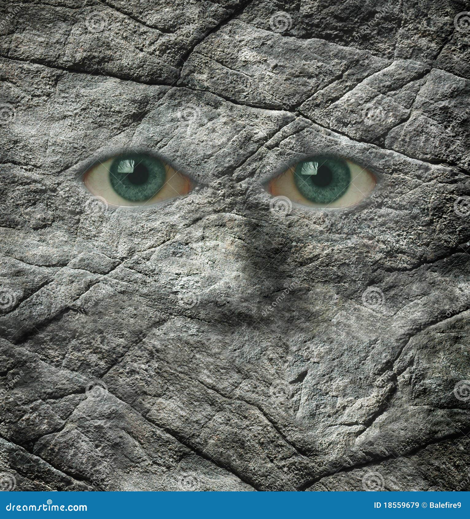 O Olhar Fixo Do Stoney De Uma Face Da Rocha Imagem de Stock - Imagem de ...