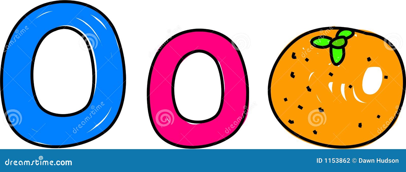 O is for orange stock vector. Illustration of illustrations - 1153862