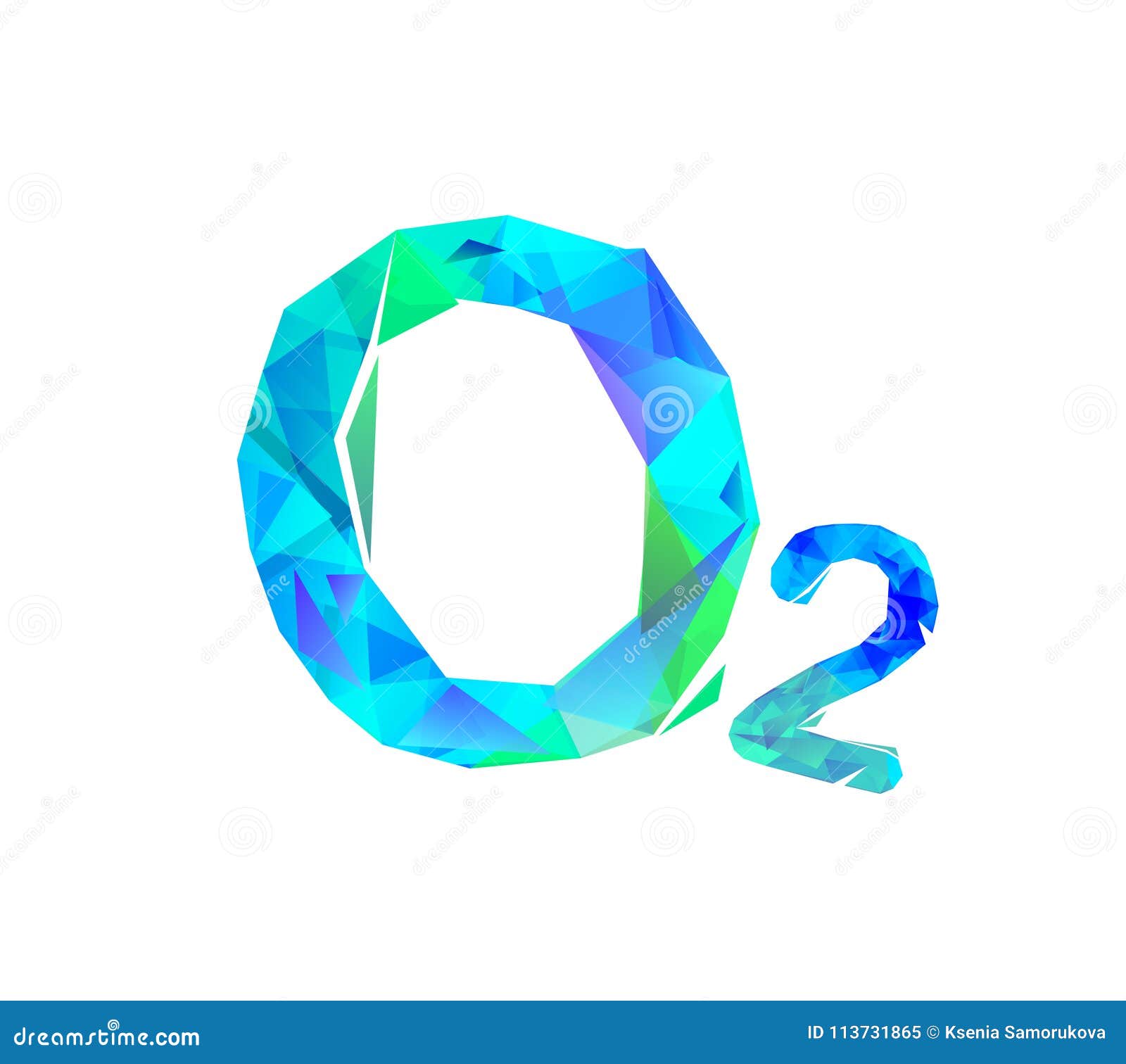 O2 Oxygen Formula. Triangular Symbol Stock Vector - Illustration of ...