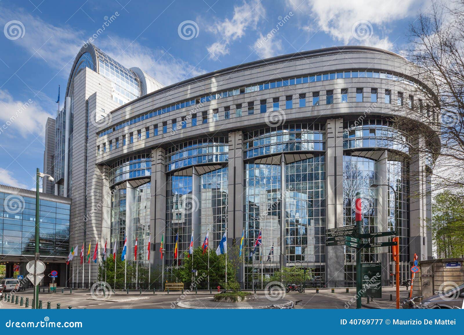 O Parlamento Europeu, Bruxelas Imagem de Stock - Imagem de frente ...