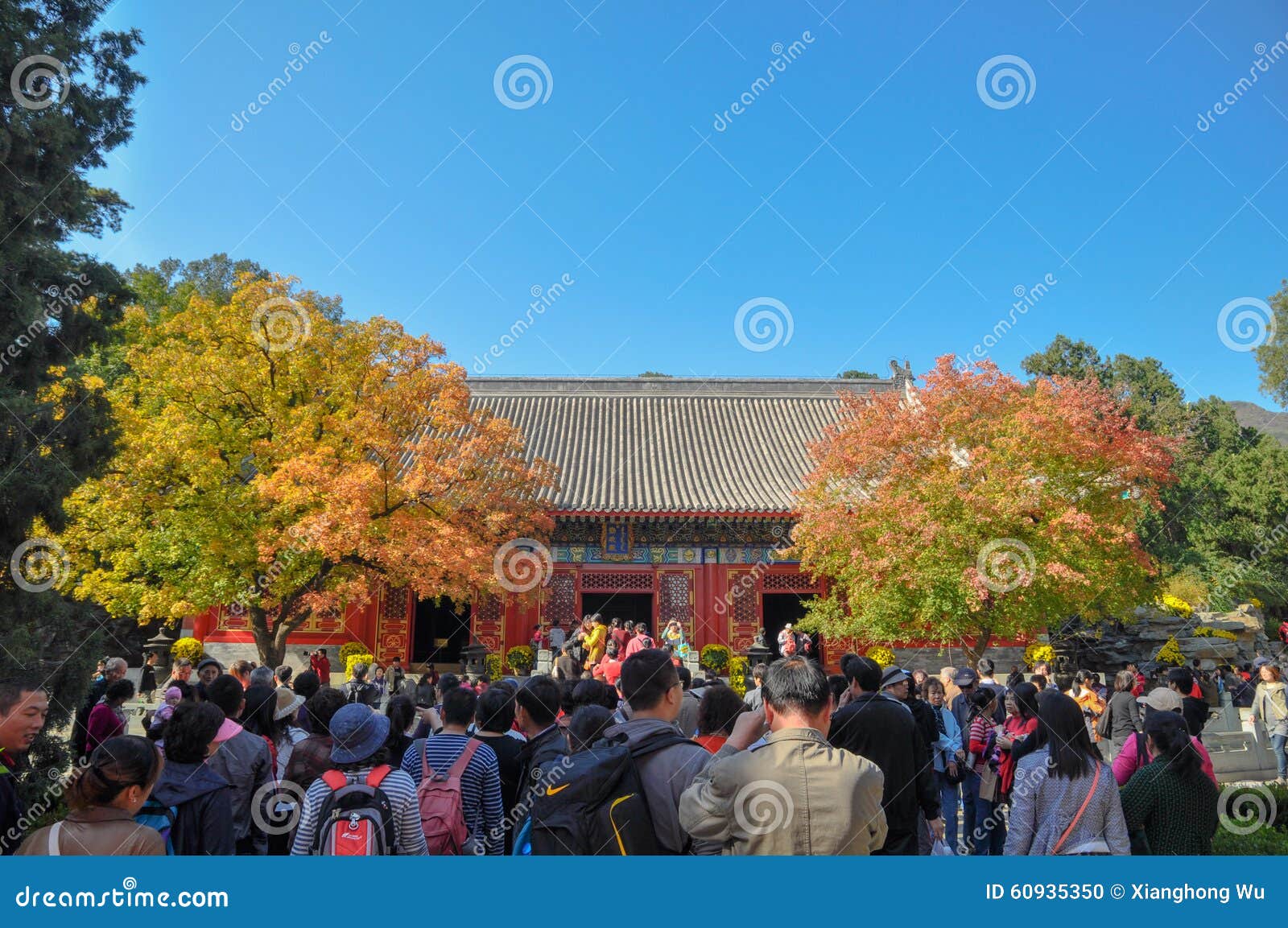 O Parque De Fragrant Hills No Pequim Imagem Editorial - Imagem de ...