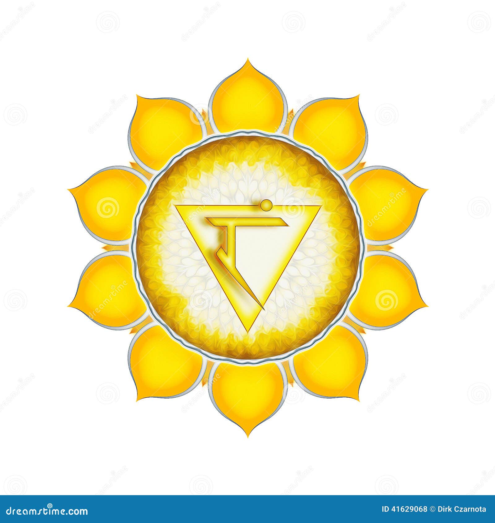 O plexo solar Chakra ilustração stock. Ilustração de harmonia - 41629068