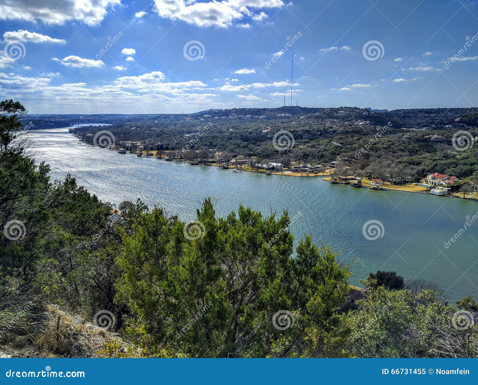O Rio Colorado Em Austin Texas Imagem de Stock - Imagem de ensolarado ...