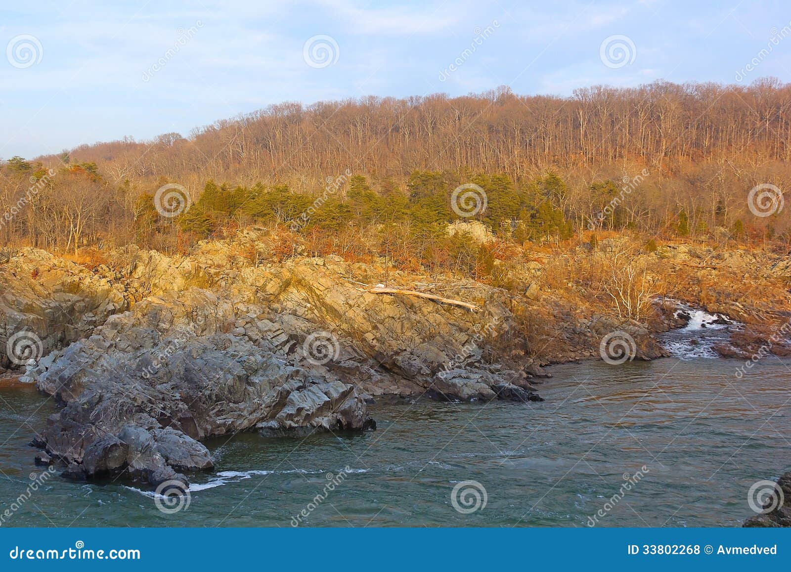 O Rio Potomac Perto Do Washington DC, EUA Foto de Stock - Imagem de ...