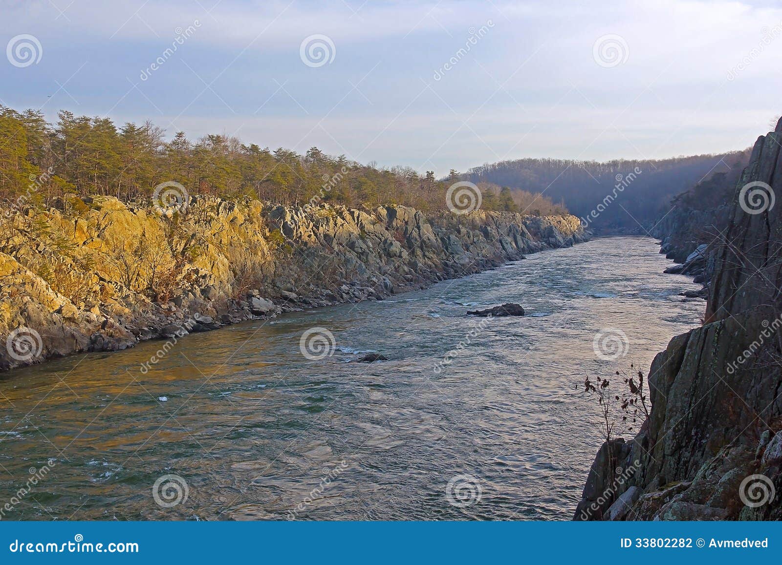 O Rio Potomac Perto Do Washington DC, EUA Foto de Stock - Imagem de ...