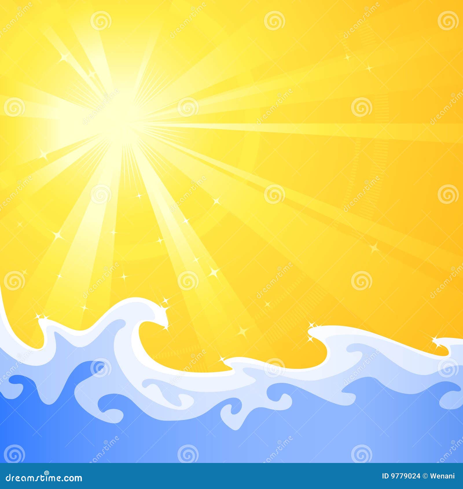 O Sol Quente Do Verão E Refrigera Ondas De água De Relaxamento Imagens ...