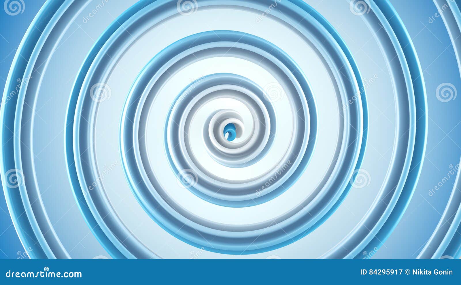 O Sumário Espiral Azul 3D Rende Ilustração Stock - Ilustração de ...